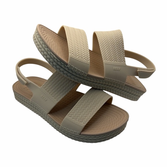 Reef | Shoes | Reef Womens Water Vista 2 Strap Slingback Sandals Beige ...